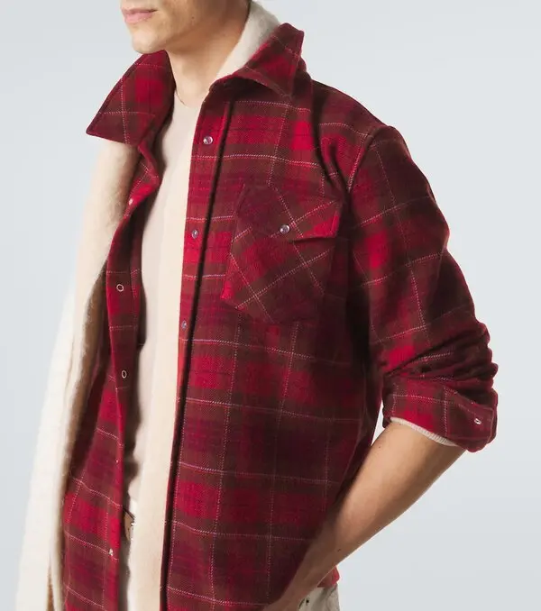 GOD'S TRUE CASHMERE Love Cashmere Shirt With Amethyst