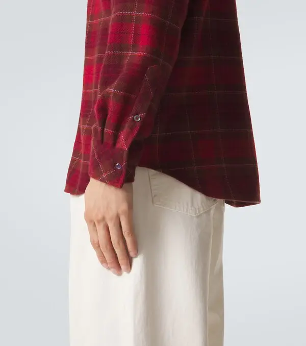 GOD'S TRUE CASHMERE Love Cashmere Shirt With Amethyst