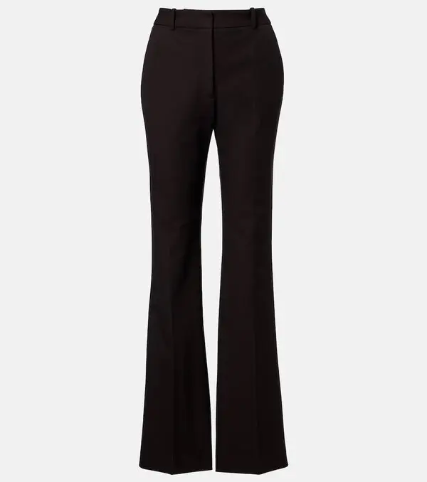 JOSEPH Tafira High-rise Flared Pants - Brown