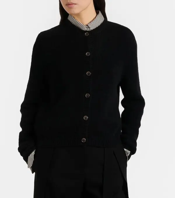 LISA YANG Felicia Cashmere And Silk Cardigan - Black
