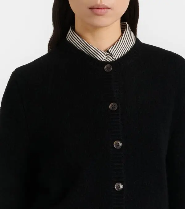 LISA YANG Felicia Cashmere And Silk Cardigan - Black