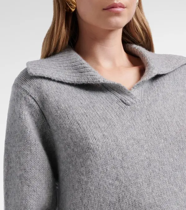 LISA YANG Lailai" Cashmere And Silk Polo Sweater - Grey