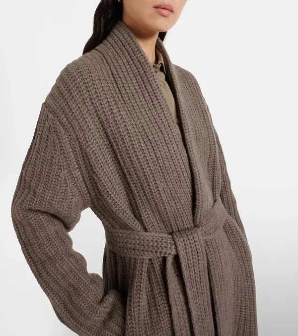 LISA YANG Jacqueline Cashmere Cardigan - Brown