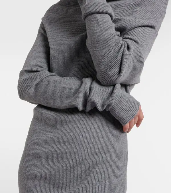LISA YANG Aige Cotton And Cashmere Minidress