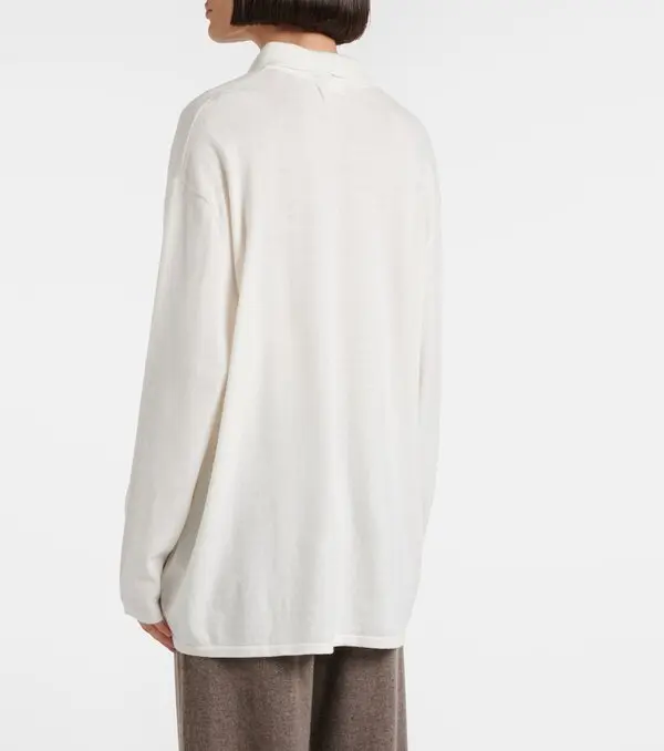 LISA YANG Caisa Cotton And Cashmere Polo Sweater
