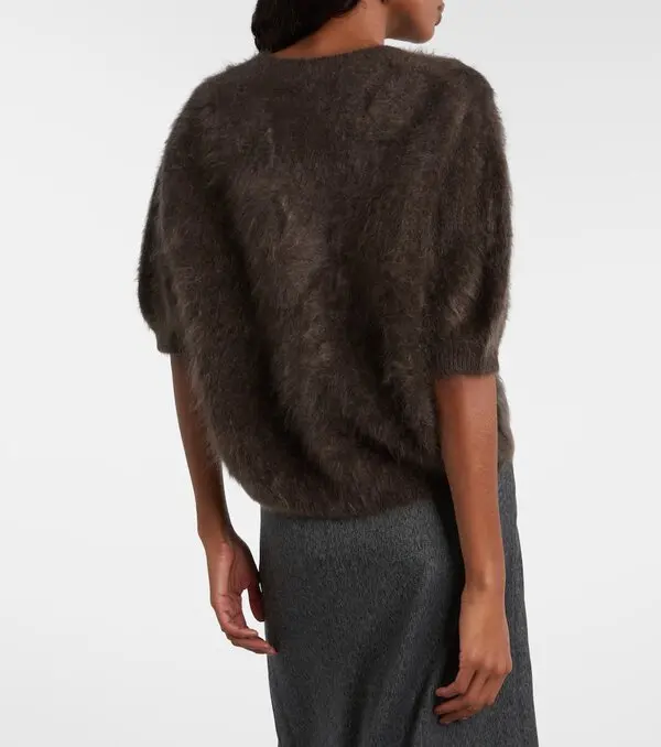 LISA YANG Juniper Cashmere Sweater In Sand Brushed - Brown