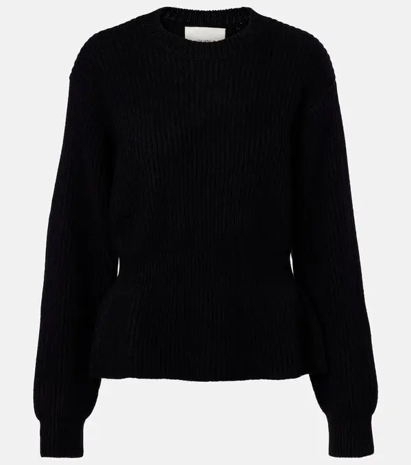LISA YANG Miriella Ribbed-knit Cashmere Sweater - Black
