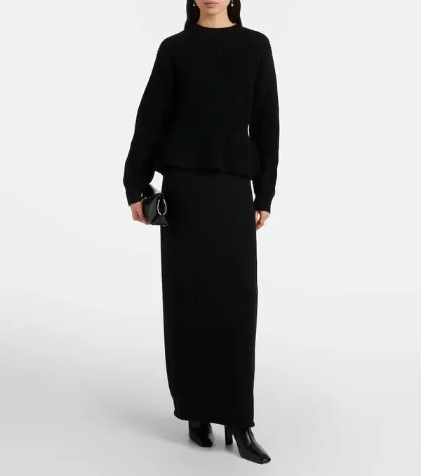 LISA YANG Miriella Ribbed-knit Cashmere Sweater