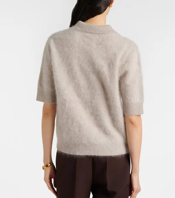 LISA YANG Cashmere Polo Sweater - Beige
