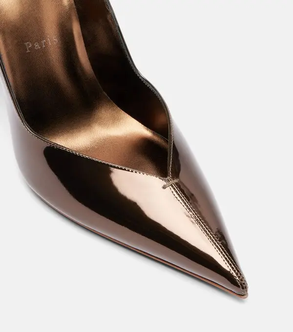 CHRISTIAN LOUBOUTIN Erozee 100 Patent Leather Pumps - Brown