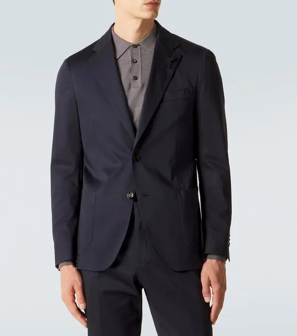LARDINI Cotton-blend Suit - Blue
