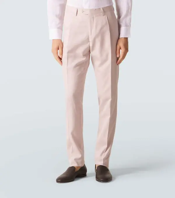 LARDINI Wool, Silk, And Linen Suit
