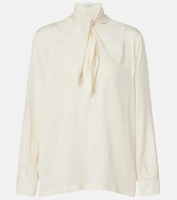 Max Mara Badia Silk Shirt - White