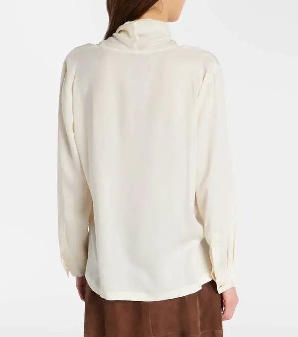 Max Mara Badia Silk Shirt - White