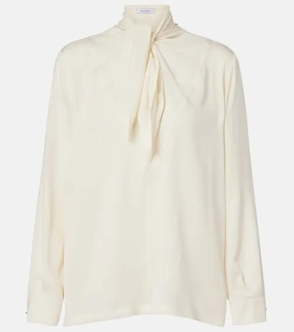 Max Mara Badia Silk Shirt - White