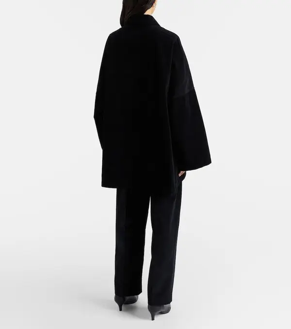 TOTEME Deep Pleat Cotton Corduroy Wide-leg Pants
