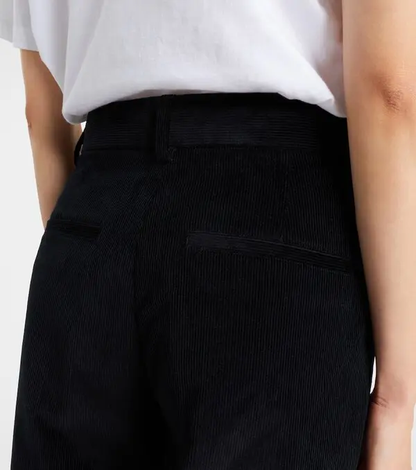 TOTEME Deep Pleat Cotton Corduroy Wide-leg Pants