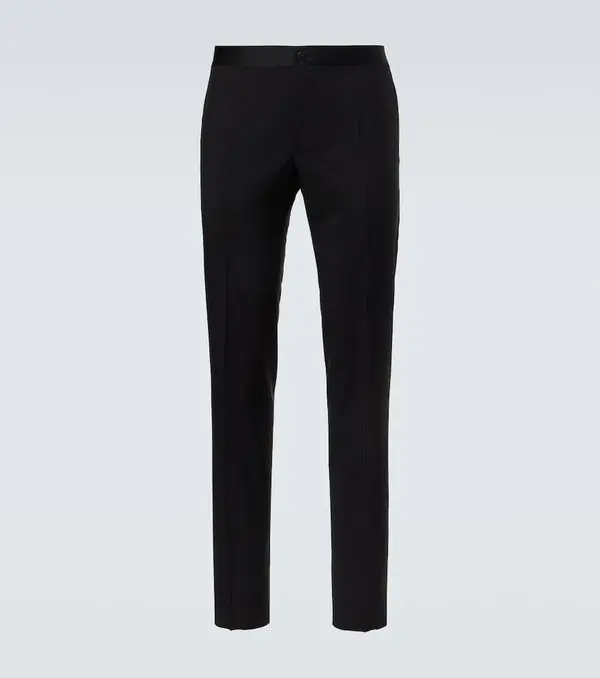 Canali Wool And Mohair Suit Pants - Black