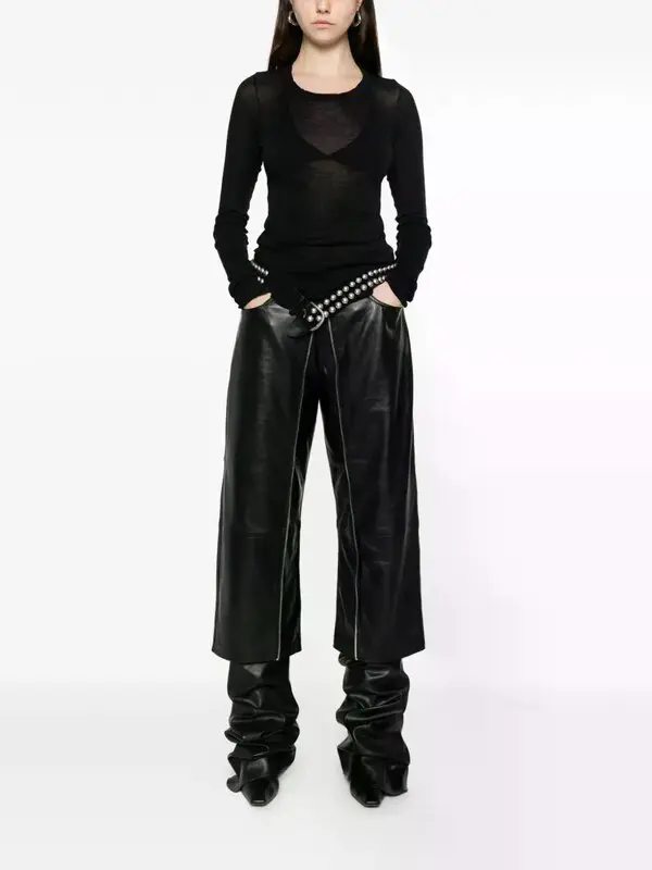 Rick Owens Rib Knit Long-sleeved T-shirt