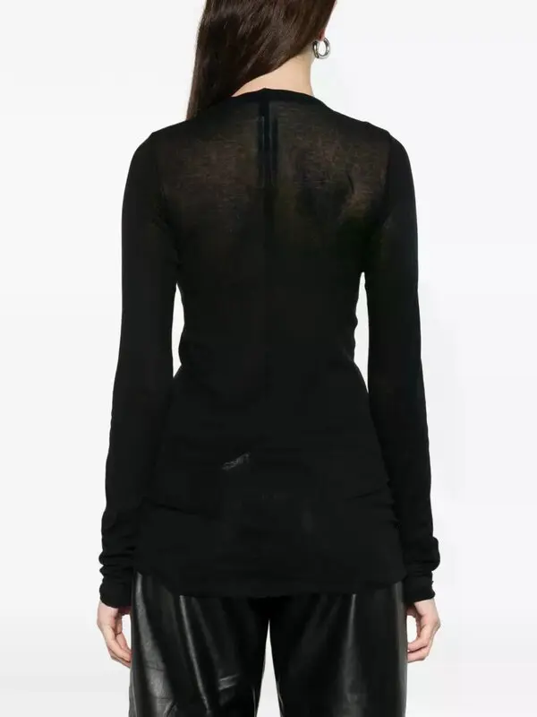 Rick Owens Rib Knit Long-sleeved T-shirt