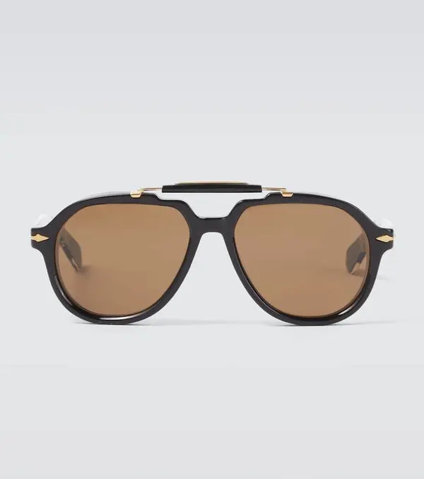 JACQUES MARIE MAGE 1991 Aviator Sunglasses - Brown