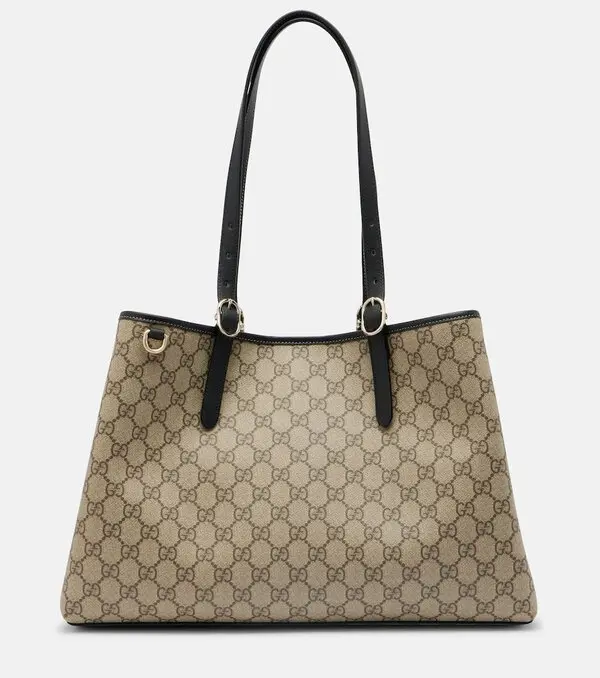 Gucci Gg Emblem Large Shopper - Beige