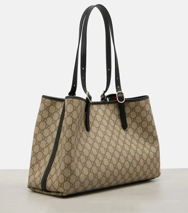 Gucci Gg Emblem Large Shopper - Beige