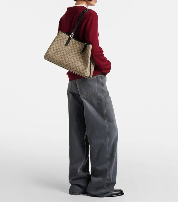 Gucci Gg Emblem Large Shopper - Beige