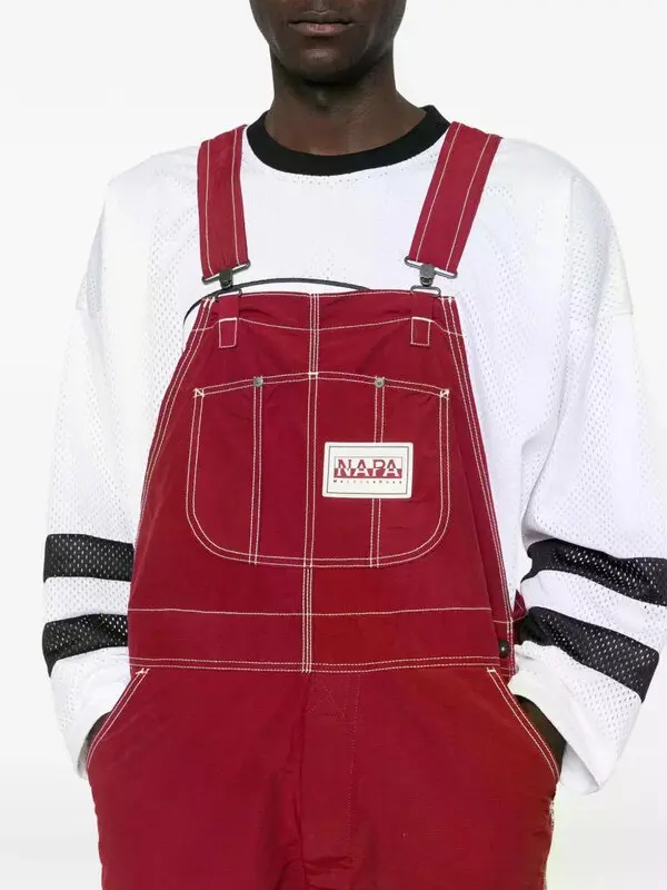NAPAPIJRI Contrast-stitching Jumpsuit - Red