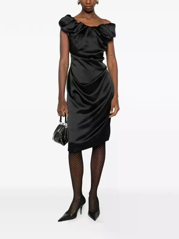 VIVIENNE WESTWOOD Ginnie Amber Midi Dress - Black