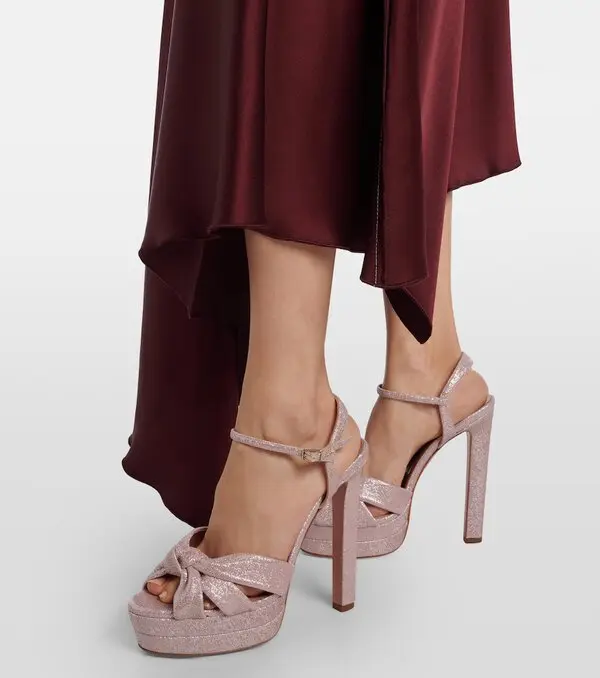 AQUAZZURA Nina 130 Platform Sandals - Pink