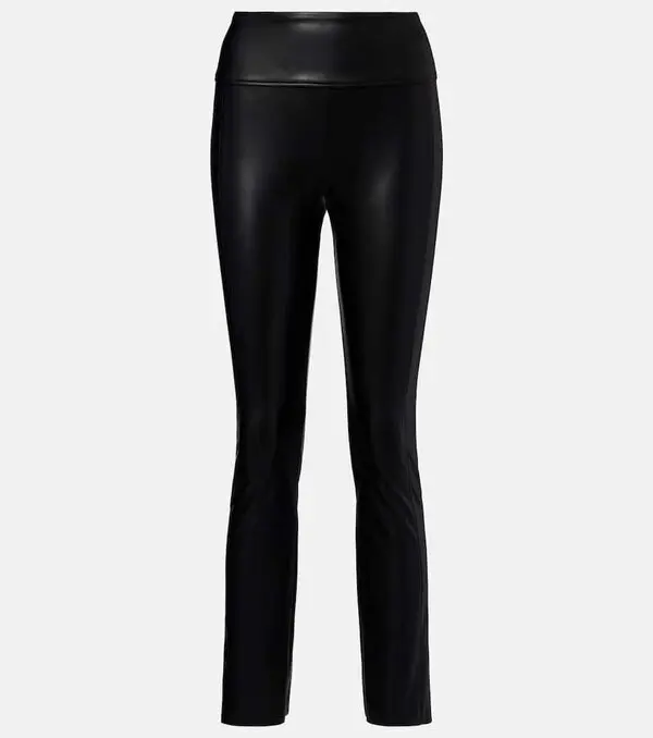 Wolford Edie Coated Cropped Slim Pants