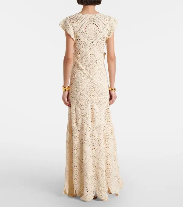 Ulla Johnson Annalisa Crochet Maxi Dress - White
