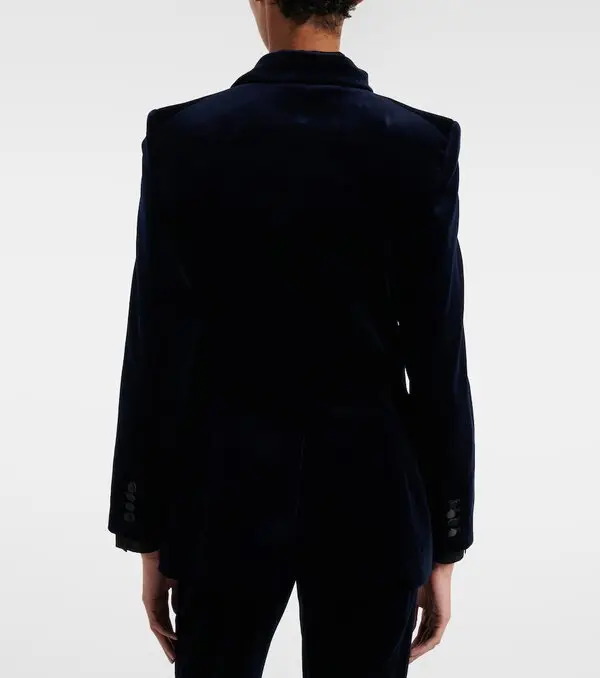 Victoria Beckham Cotton-blend Velvet Blazer