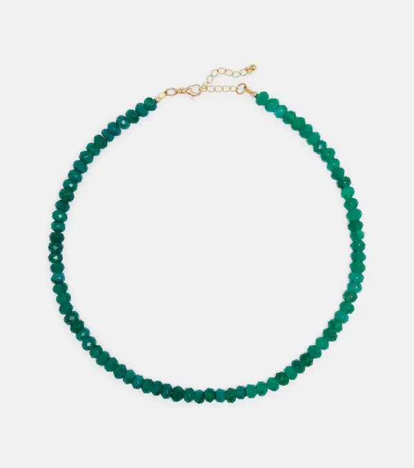 JENNIFER BEHR Beaded Gemstone Necklace - Green