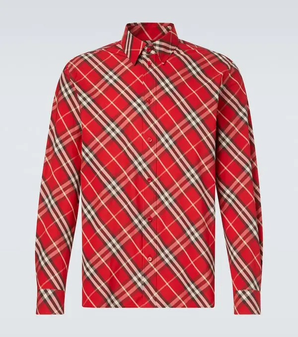 Burberry Checked Cotton Shirt