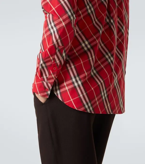 Burberry Checked Cotton Shirt