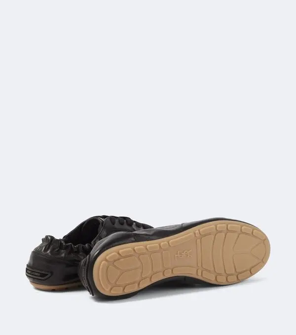 Saint Laurent Lewis Leather Sneakers - Black
