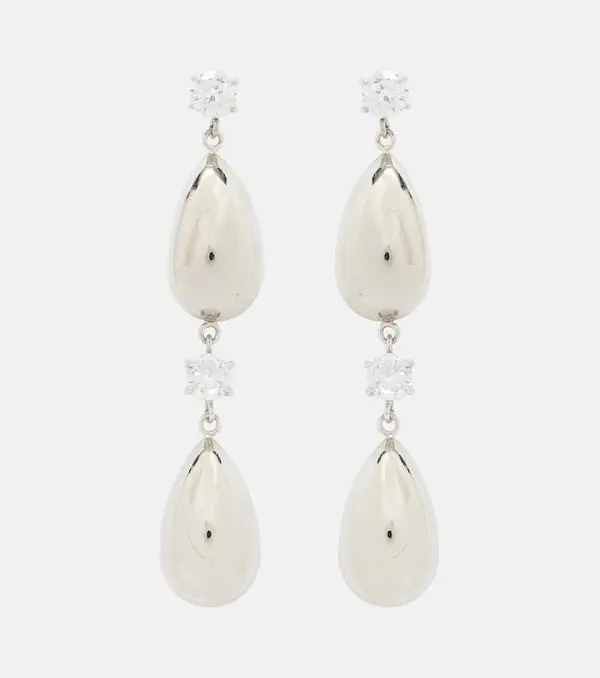 Magda Butrym Crystal-embellished Drop Earrings - Silver