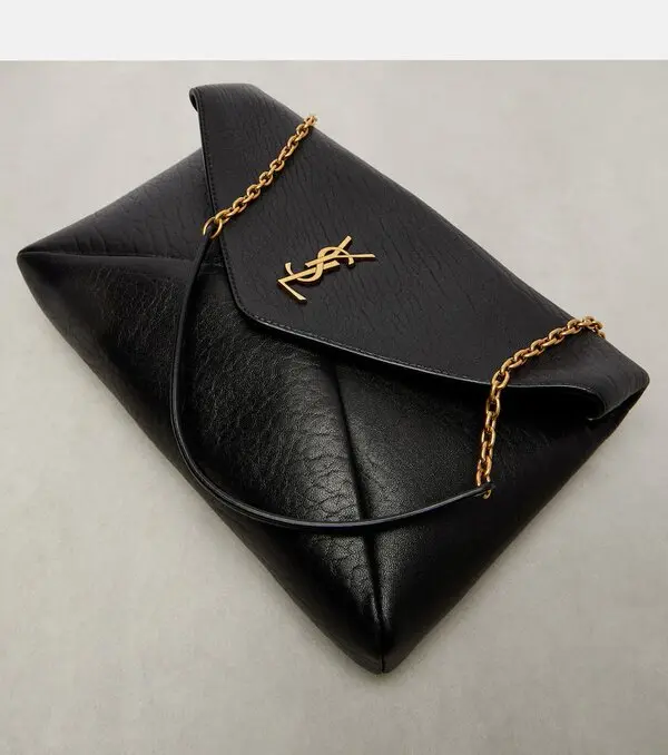 Saint Laurent Cassandre Leather Shoulder Bag