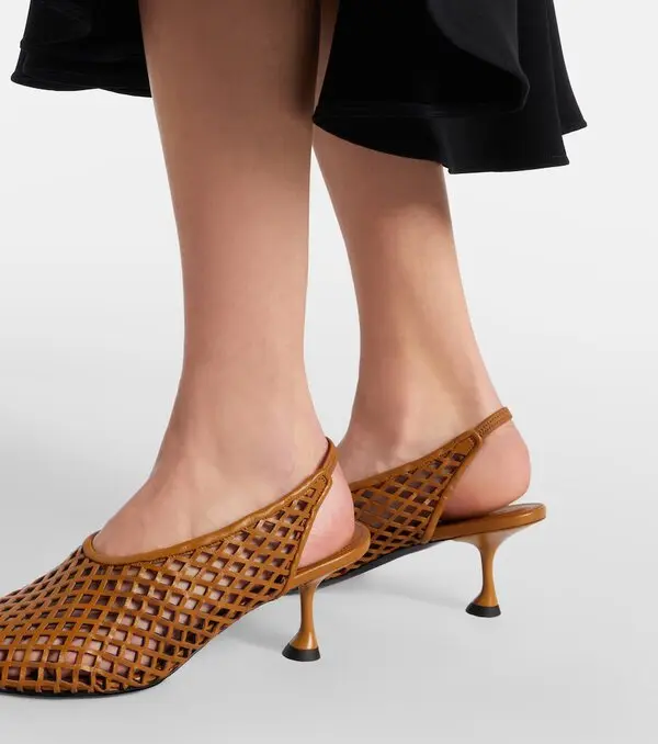 Proenza Schouler Leather Slingback Pumps - Brown