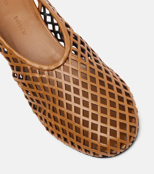 Proenza Schouler Leather Slingback Pumps - Brown