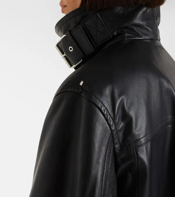 Sportmax Oversized Leather Jacket