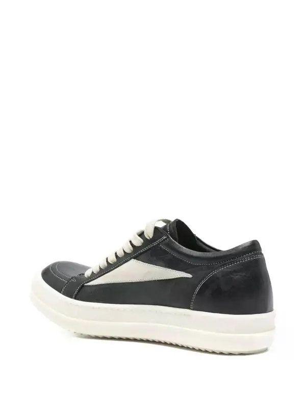 Rick Owens Low-top Leather Sneakers - Black