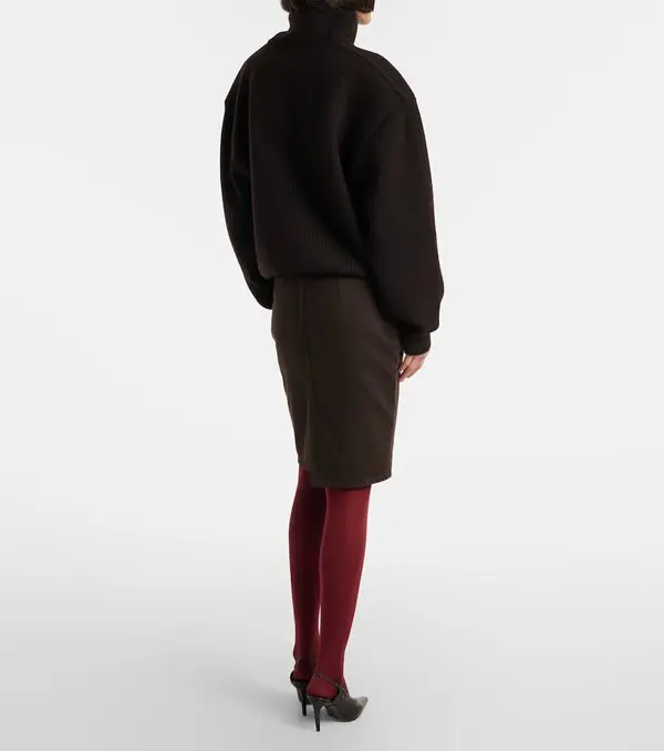 Wolford Velvet De Luxe Tights - Red