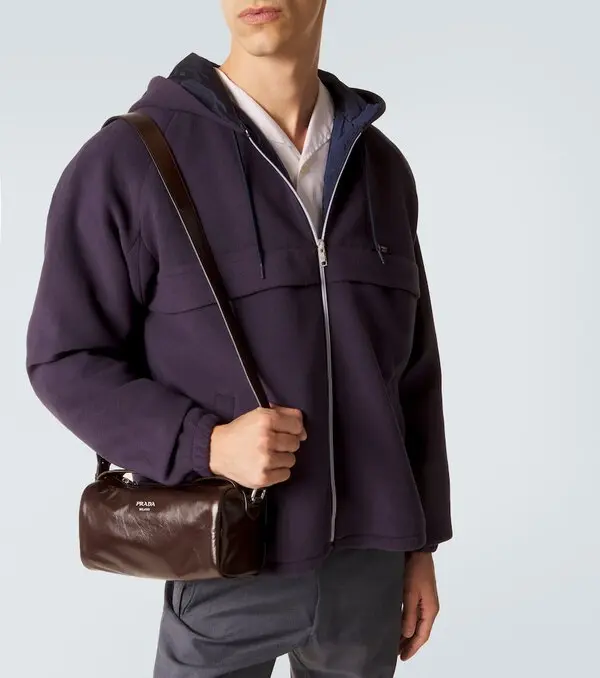 Prada Leather Tote Bag - Brown