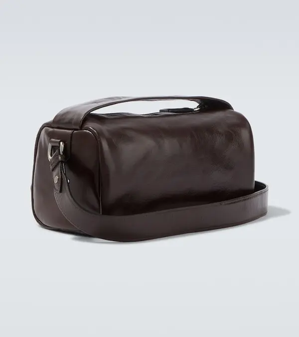 Prada Leather Tote Bag - Brown
