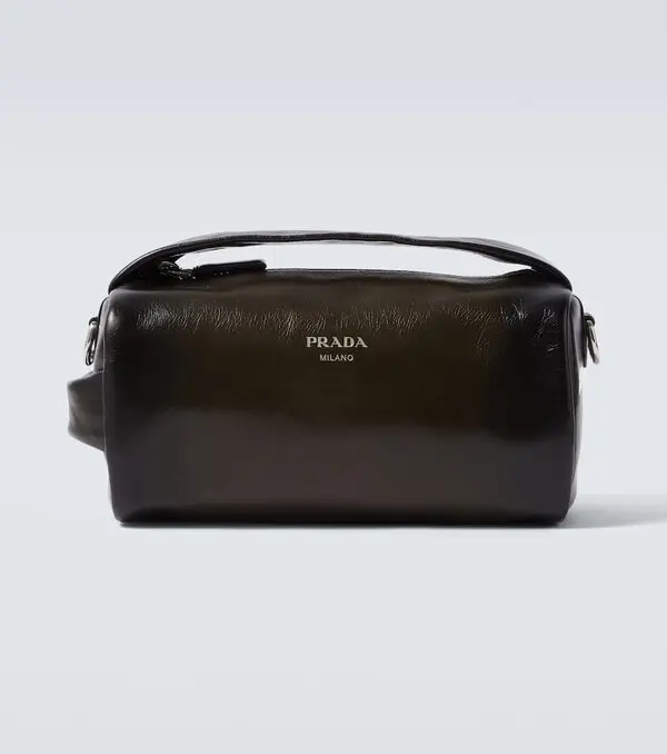 Prada Leather Tote Bag - Green