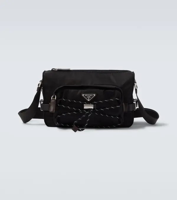 Prada Speedrock Re-nylon Shoulder Bag - Black