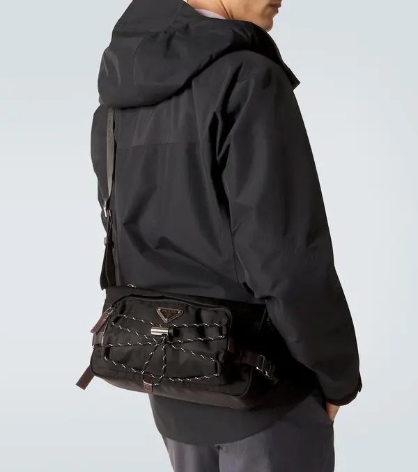 Prada Speedrock Re-nylon Shoulder Bag - Black